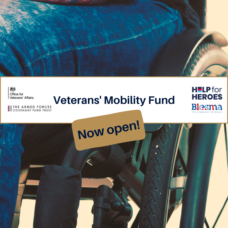 UK Veterans can now apply for life-changing mobility support